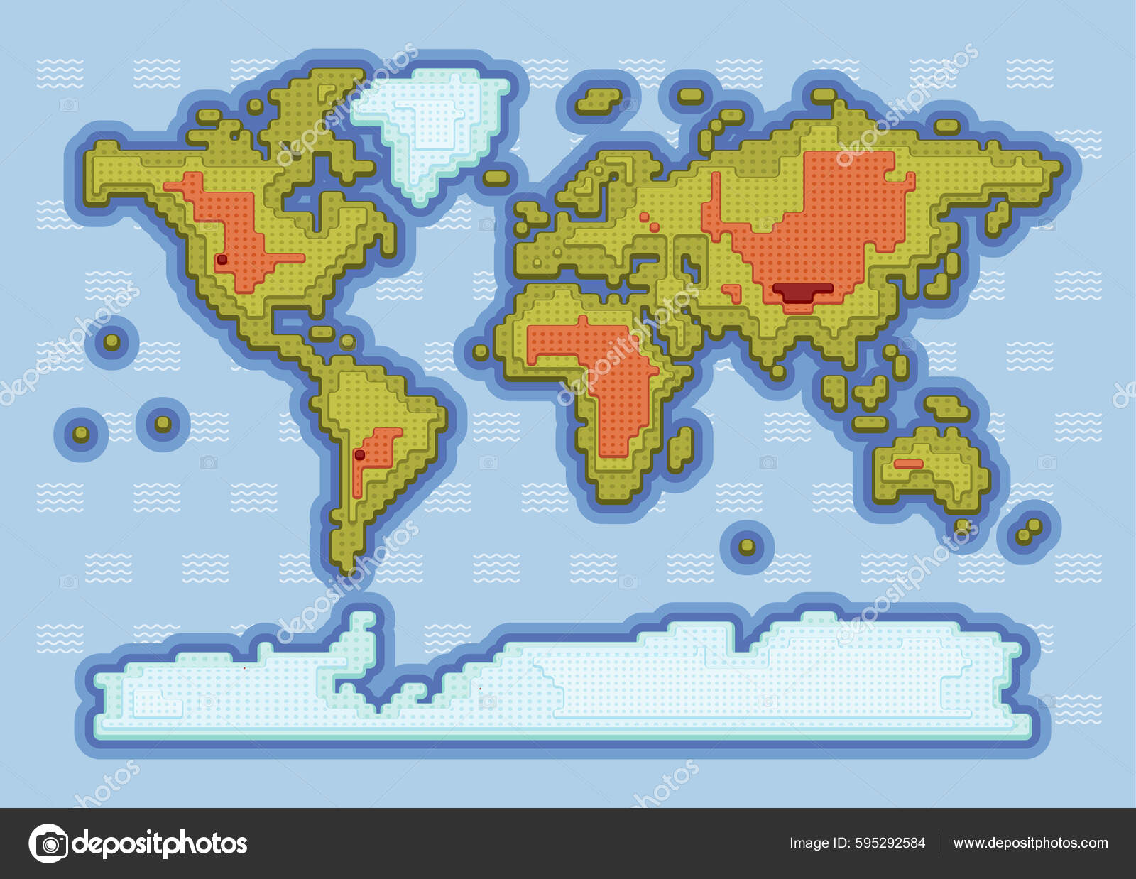 Game Vector Cartoon World Gaming Map 图库矢量图©zxzxzxzx1978 595292584