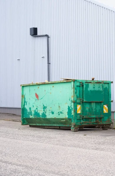 Container for waste collection to recycle at factory UK - Stock Image ...