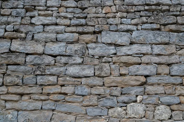 retro square stones facade grey brown wall of grey stone horizontal ...