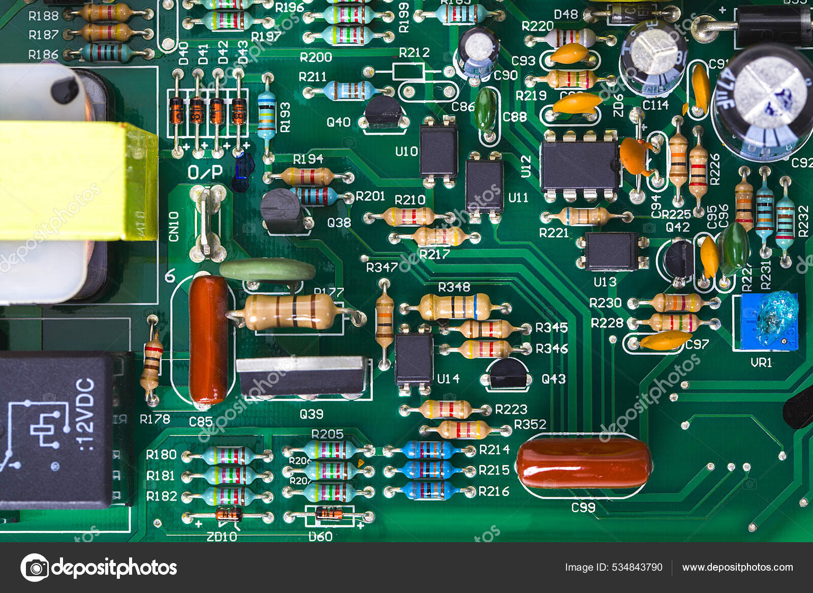 Electronic Card Computer Parts Stock Photo by ©karakedi35 534843790
