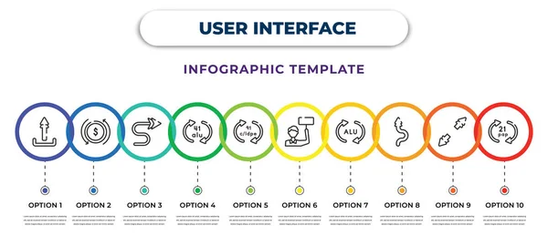 user interface infographic design template with upload button, repaying ...