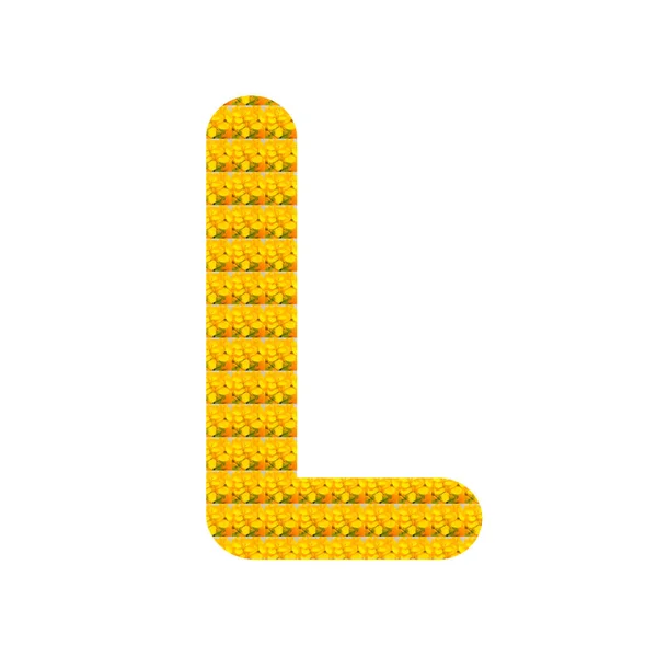 The Letter L In Yellow