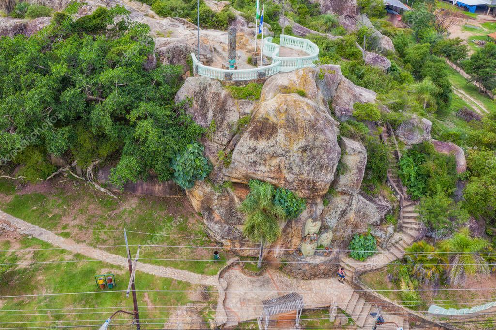 Tobati, Cordillera, Paraguay - 09 de mayo de 2022: Vista aérea del ...