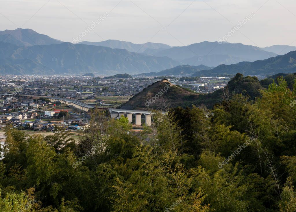 Vista panorámica a lo largo de la costa de Shikoku en las afueras de la ...
