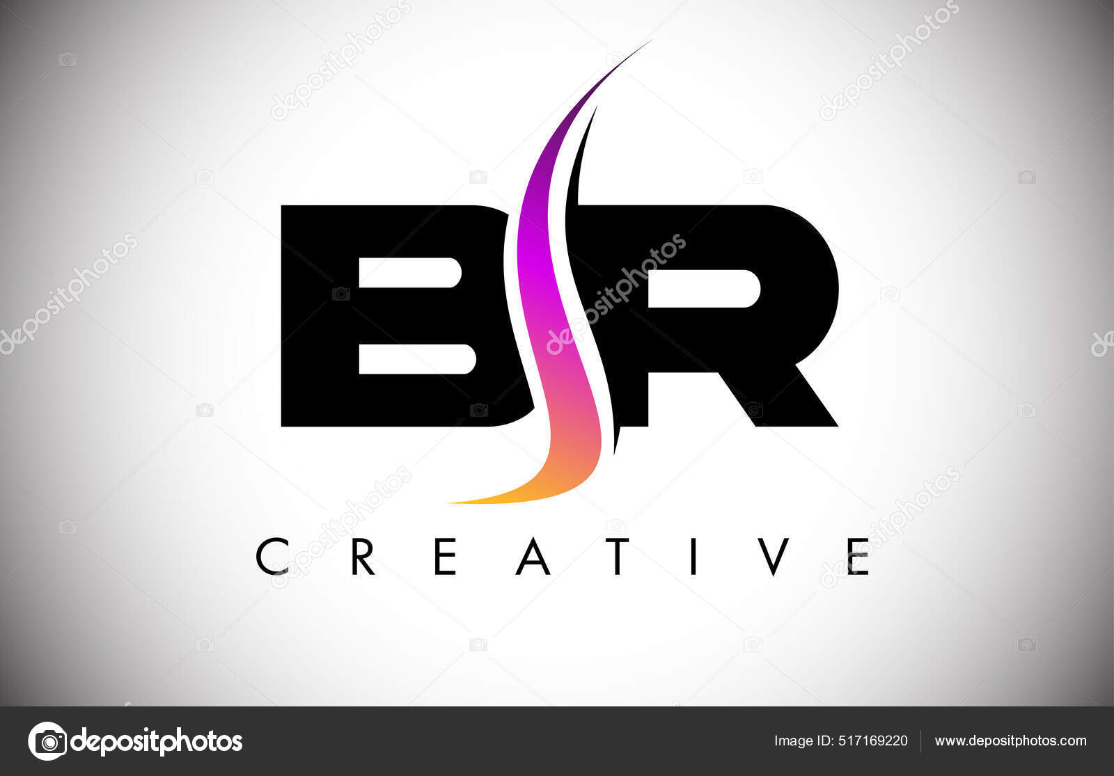 Letter Logo Design Creative Shoosh Modern Look Stock Vector by ...