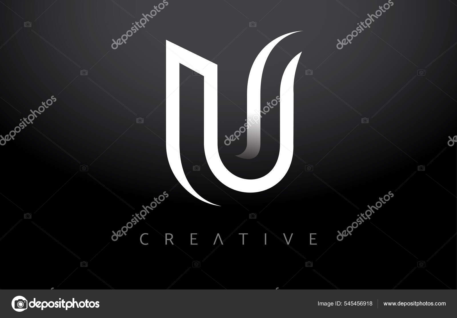 Logo Letter Icon Monogram Letter Design White Line Monogram Minimalist ...