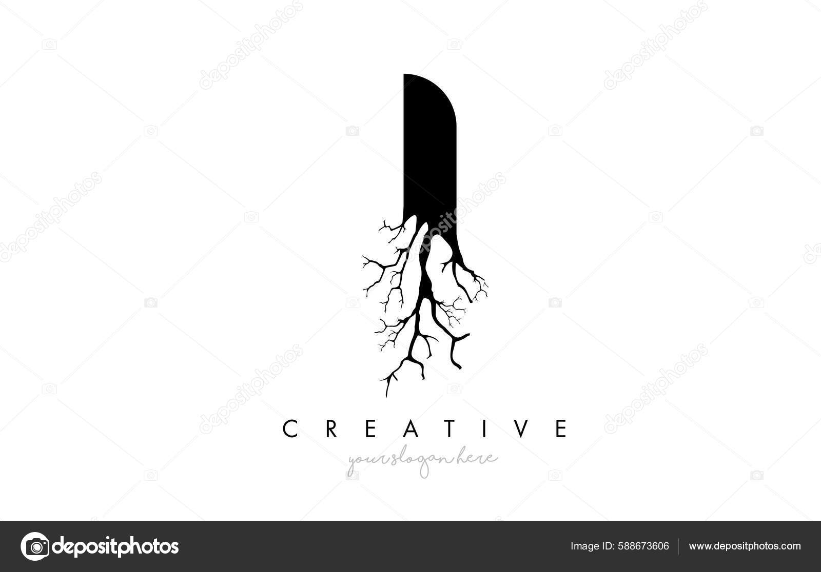 Letter Design Logo Creative Tree Branch Letter Tree Icon Logo Stock ...