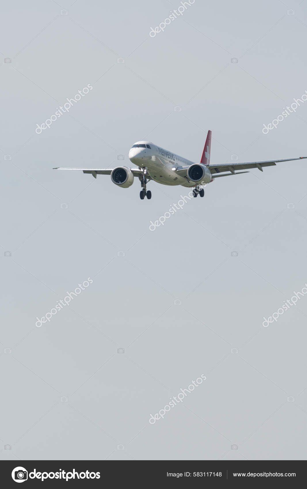 Zurich Switzerland May 2022 Helvetic Airways Embraer 190 Aircraft ...