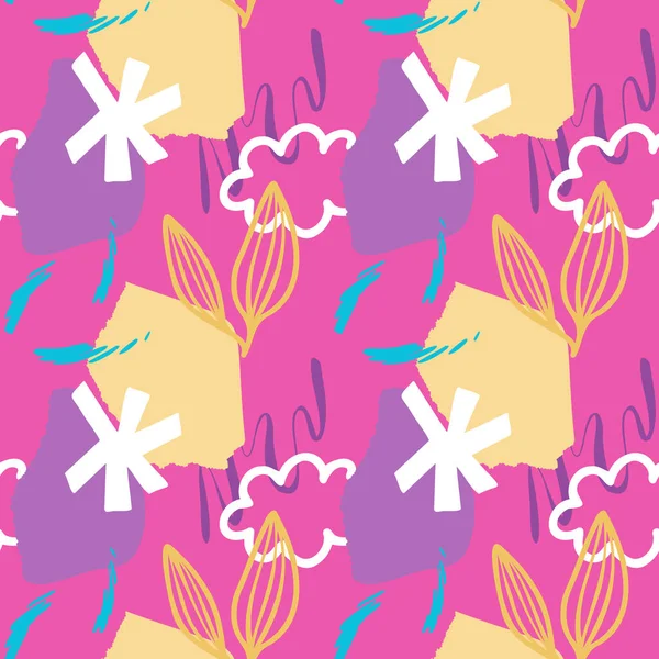 Vector Teenage Seamless Neon Pattern Naive Simple Style Textile Design ...