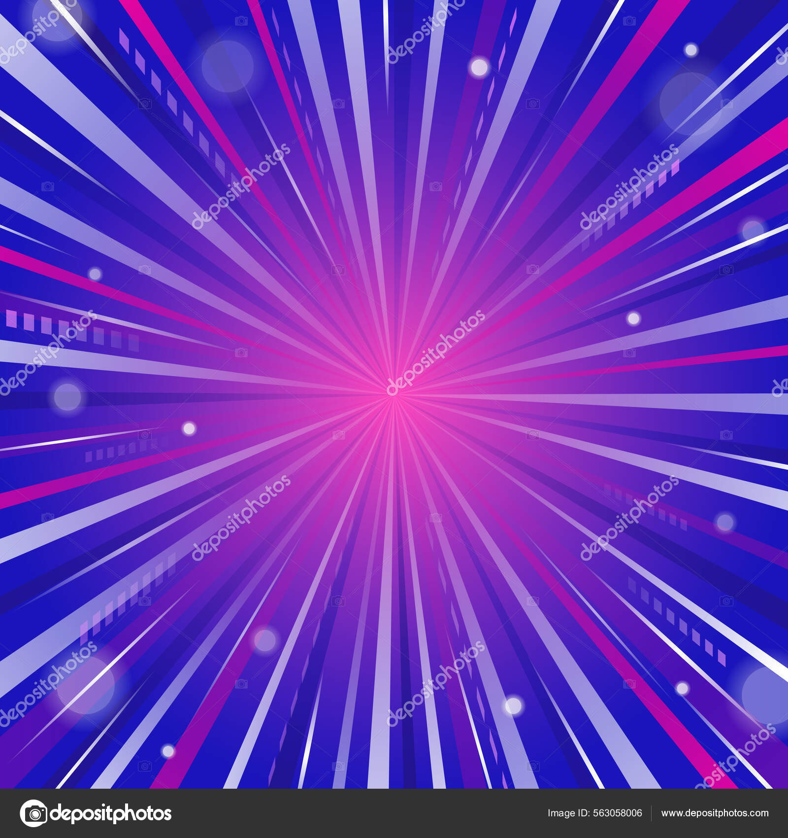 Ray Radial Beam Light Background Speed Fast Technology Concept Stock ...