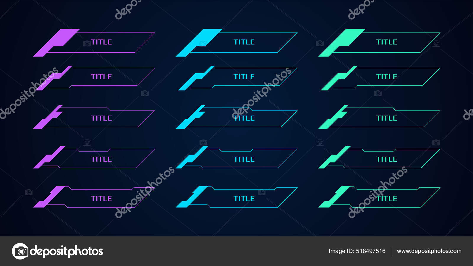 Call Outs Titles Call Out Bar Labels Information Call Box Stock Vector ...