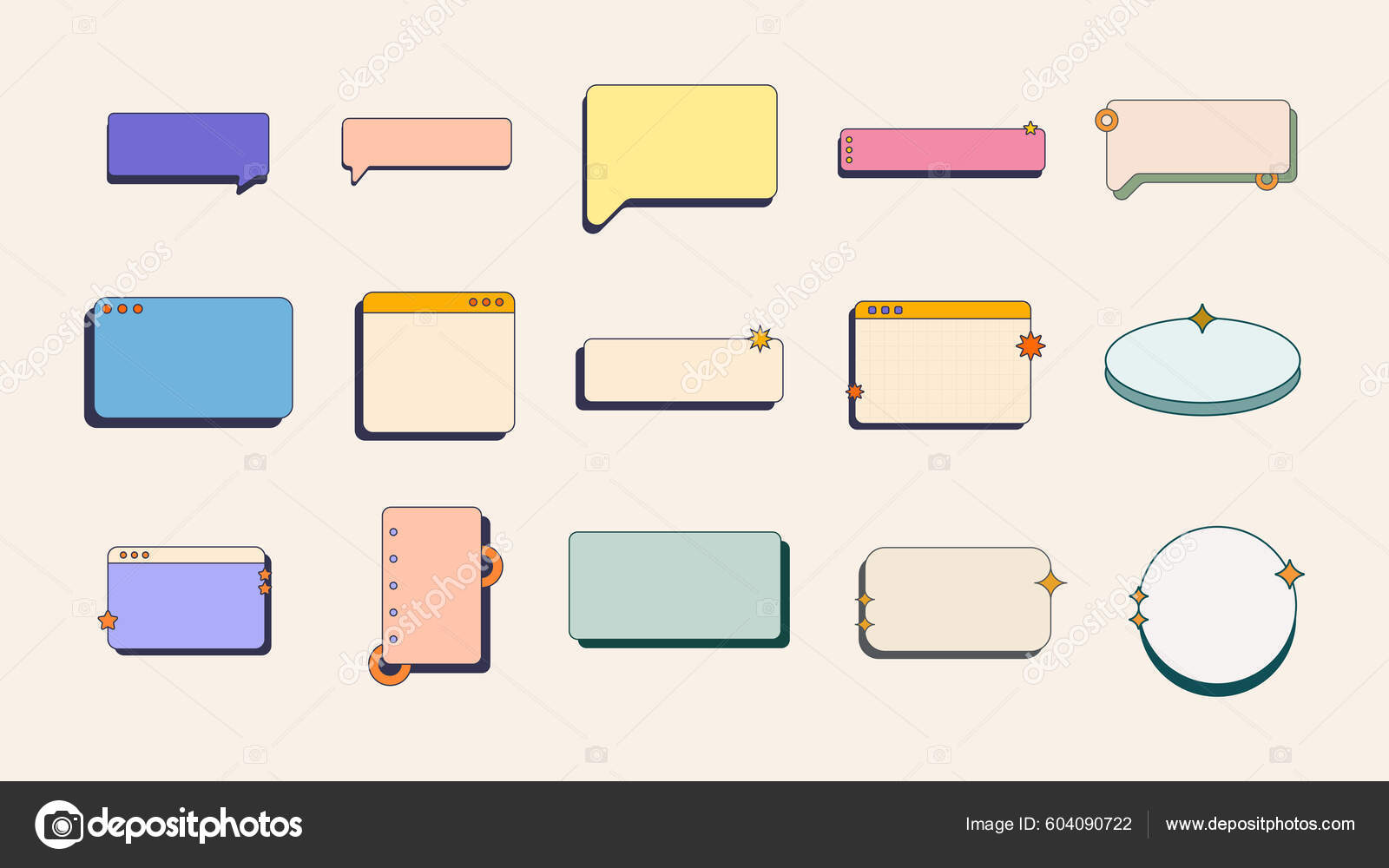 Retro Frame Text Box Space Collection Vaporwave Desktop Browser Dialog ...