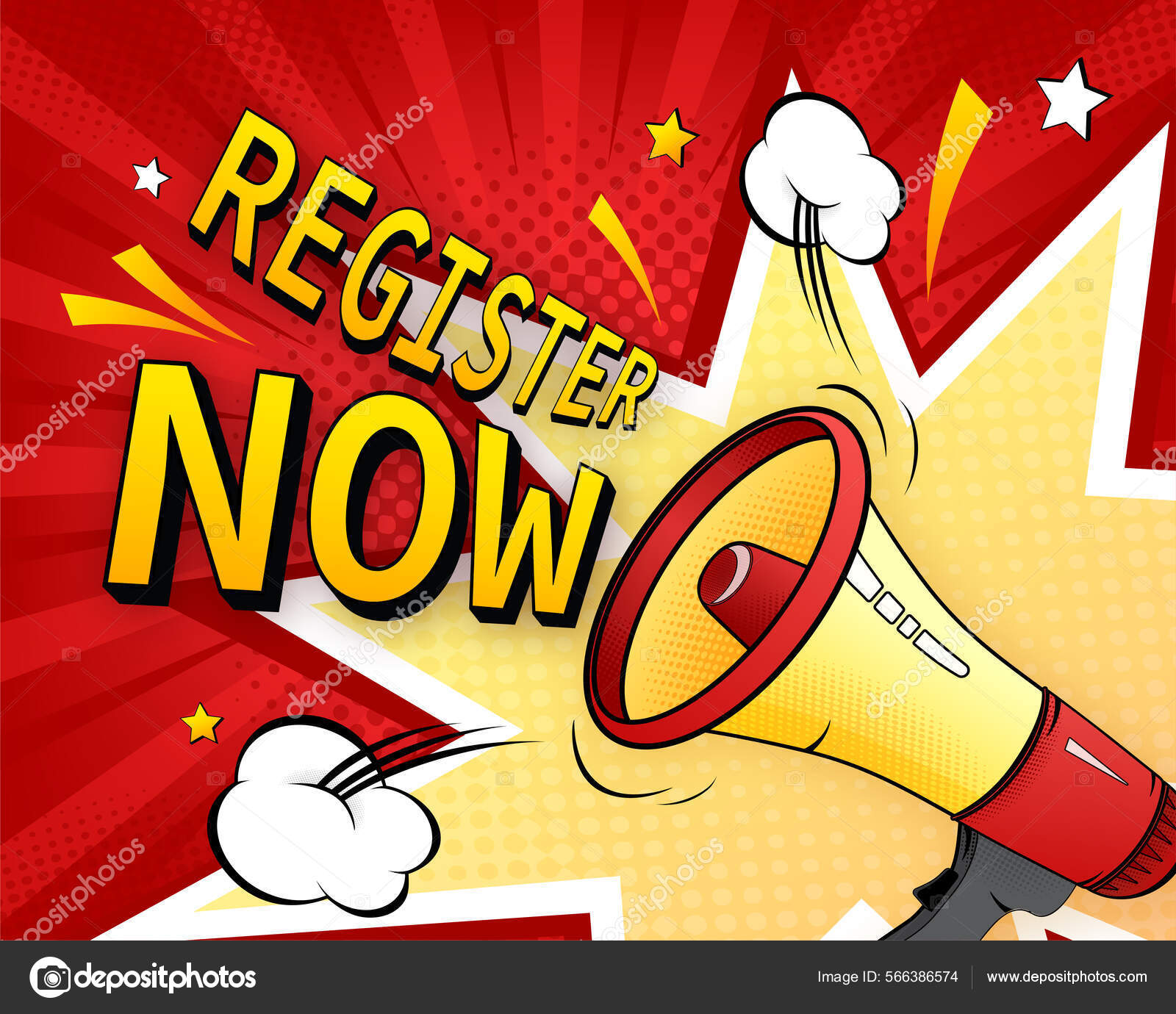 Register now pop, great design for any purposes. Arrow vector icon. 3d ...