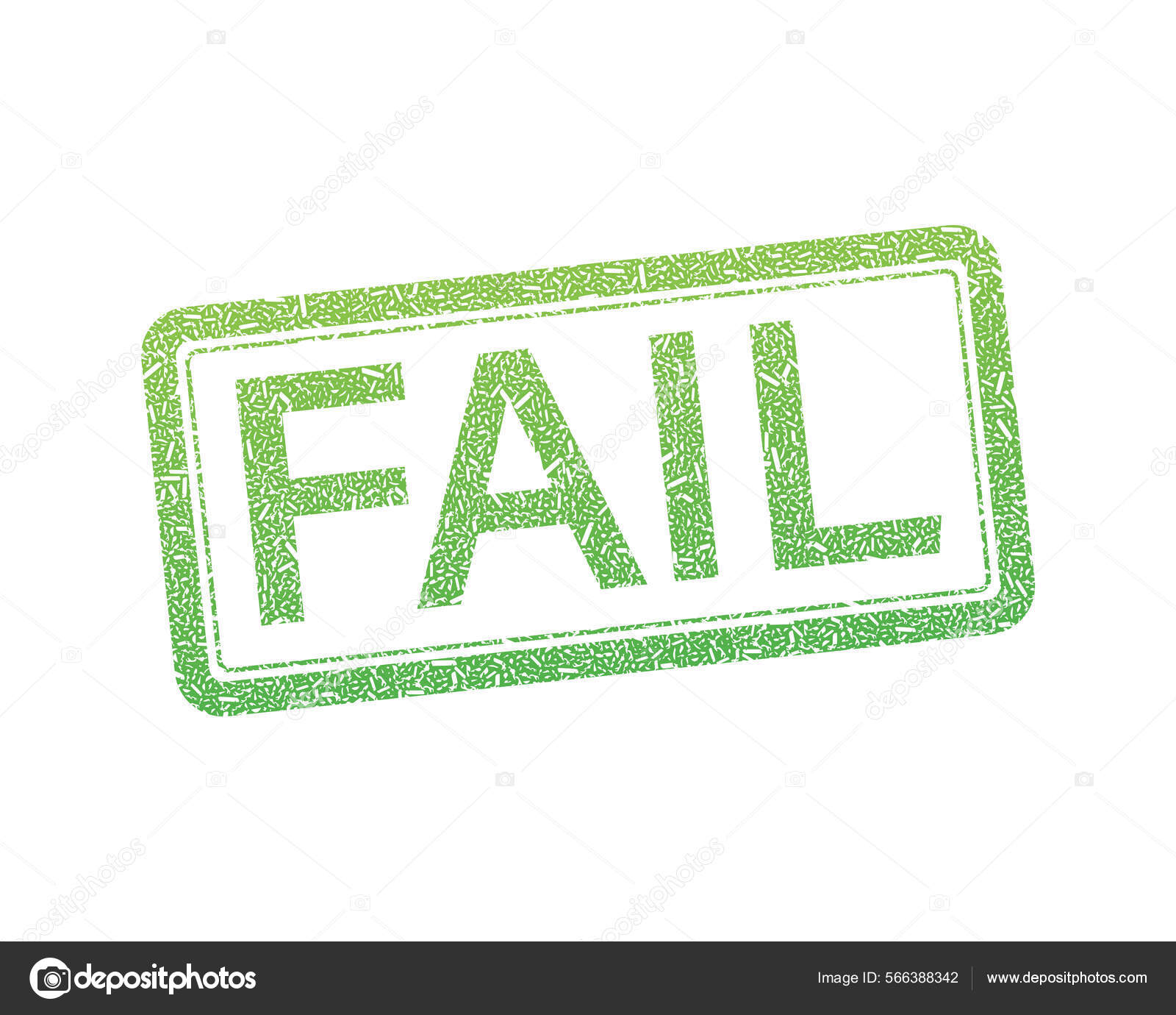 Fail red stamp on white background. White background. Vector ...