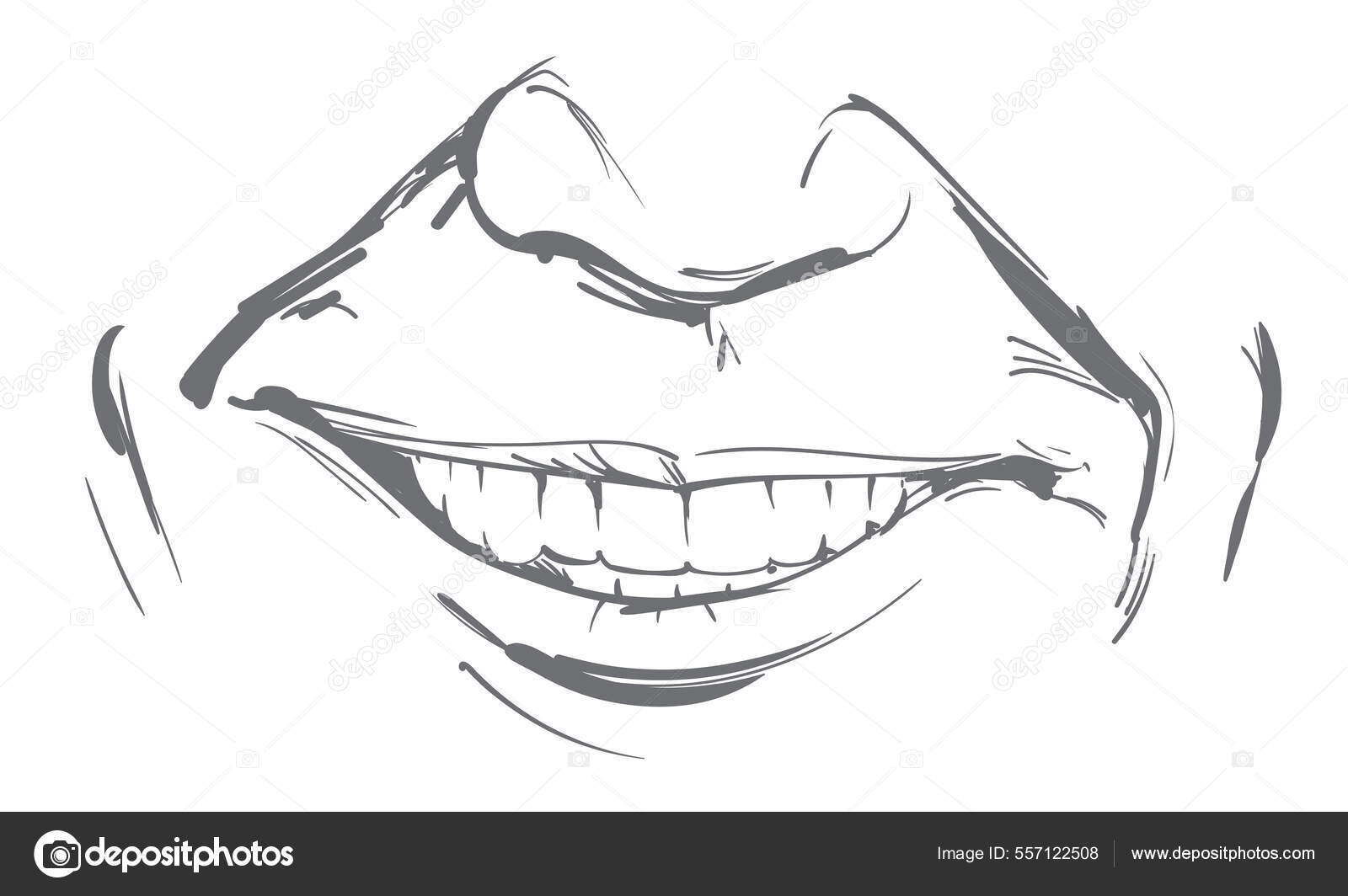 Man Lips Drawing - Infoupdate.org