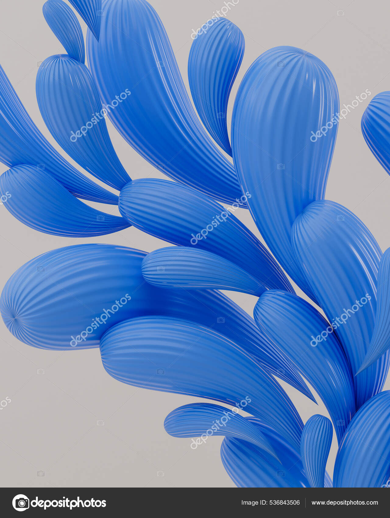 Render Presentation Scene Trendy Lighting Abstract Setup Electric Blue ...