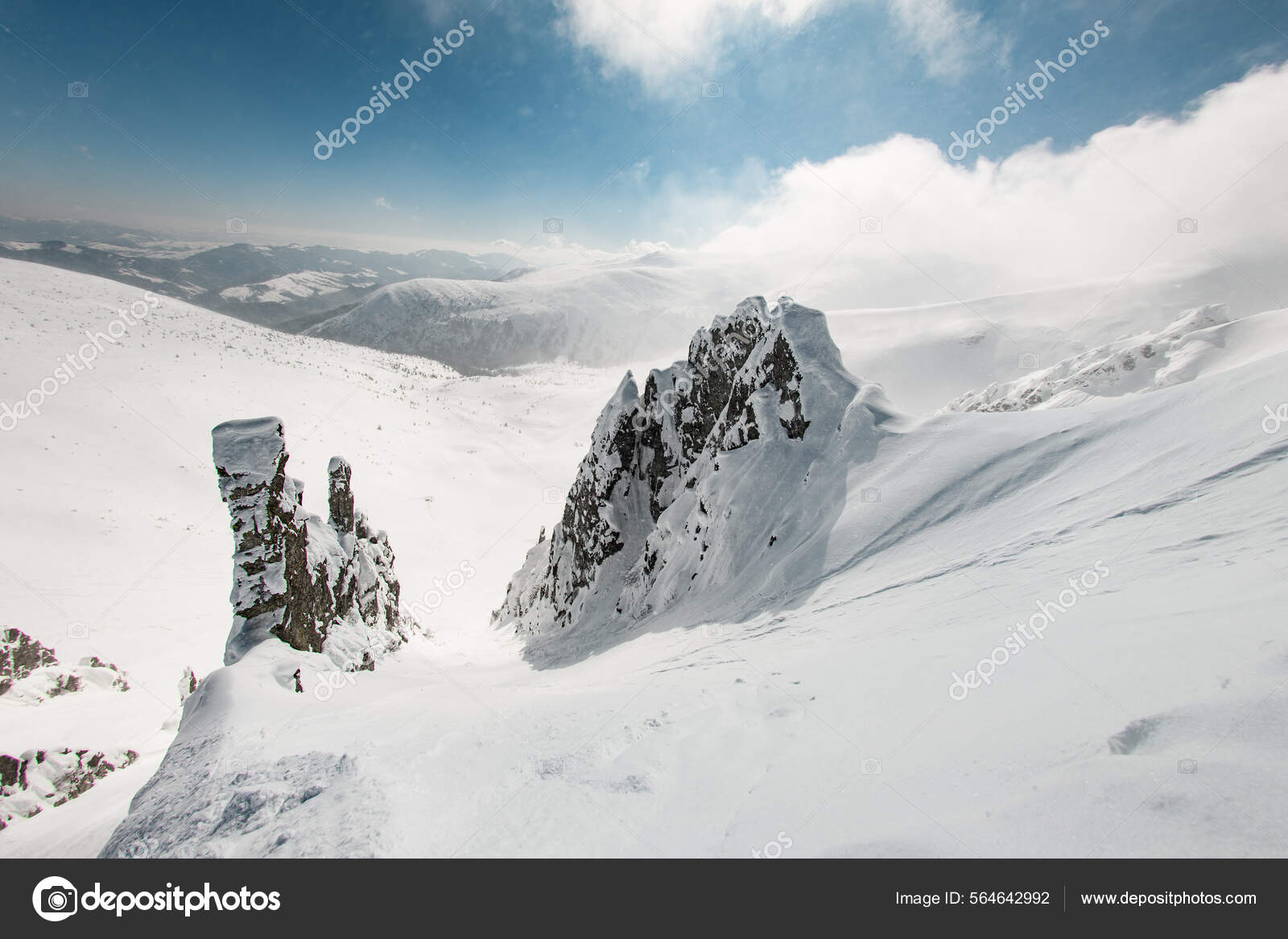 Snowy Mountain Ledge