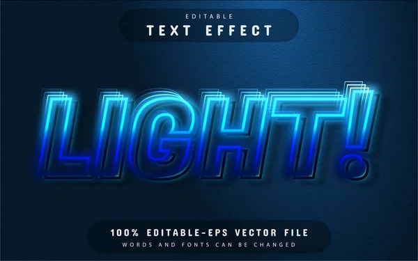 Blues Text Effect Neon Style Stock Vector by ©tridatustudio 608770196