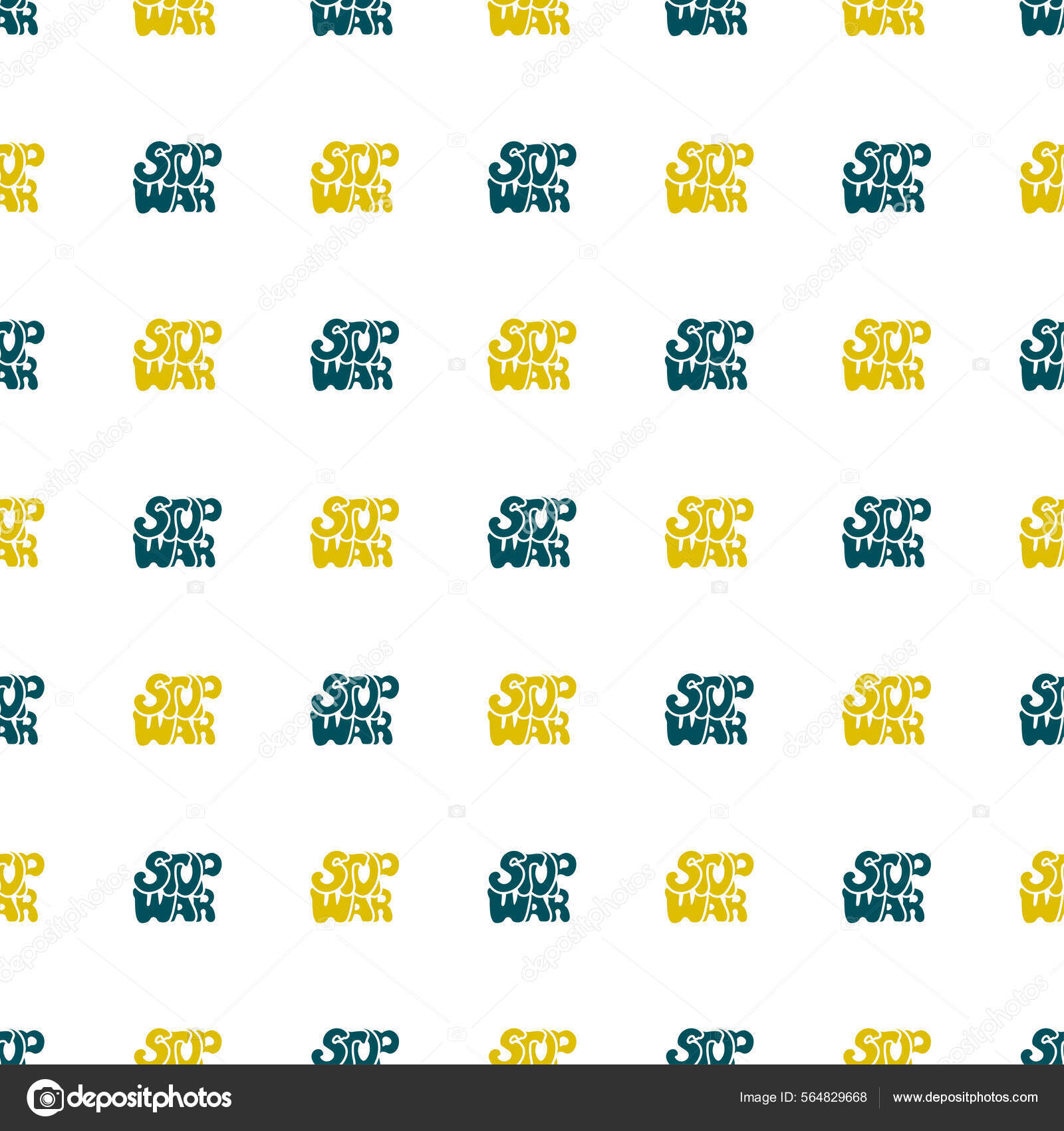 STOP WAR - vector seamless pattern of inscription doodle handwritten on ...