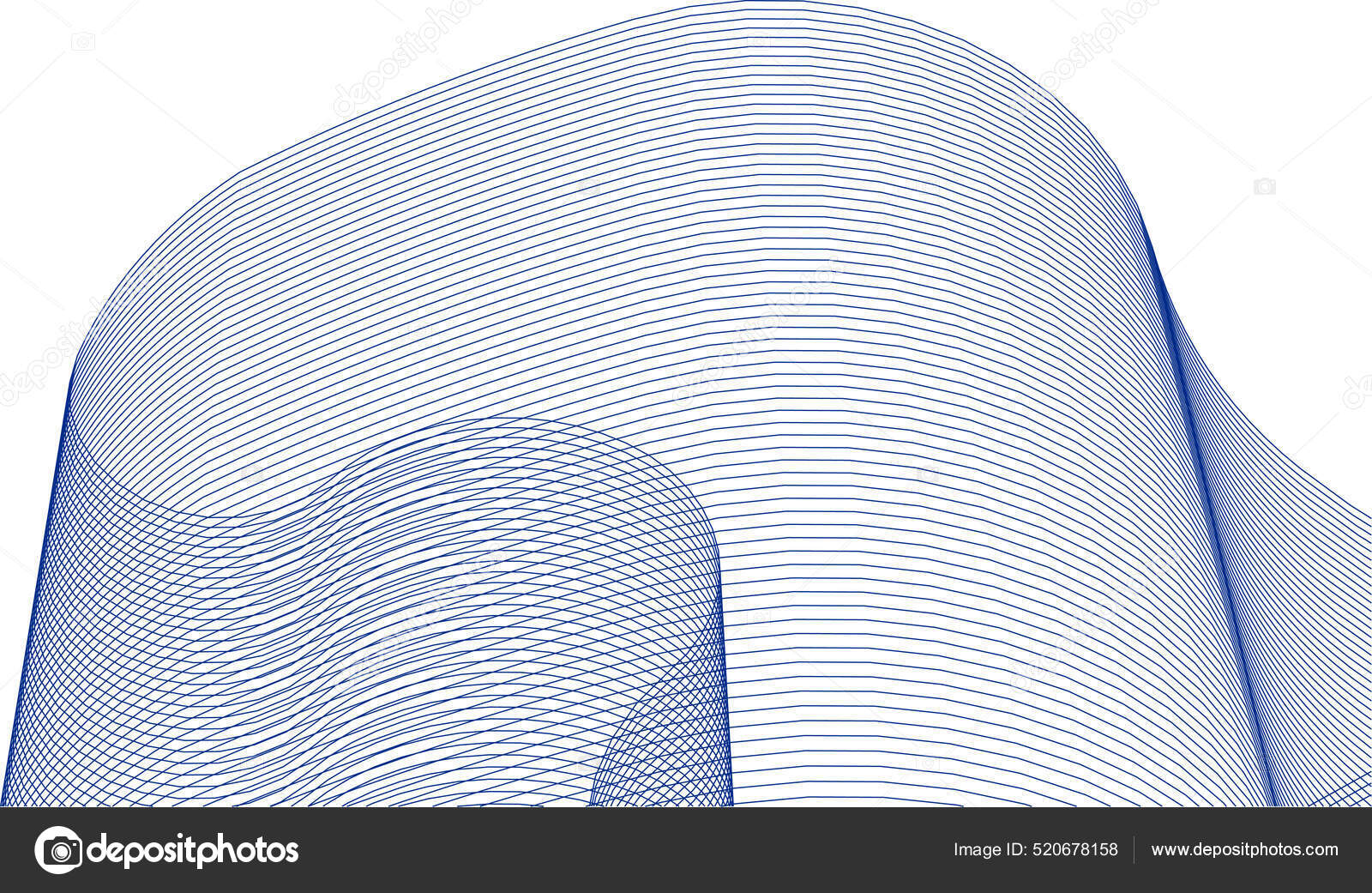 Abstract Geometric Background Linear Structure Rendering Stock Vector ...