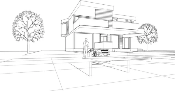 12,642,429 Croqui arquitetura casa Vector Images | Depositphotos