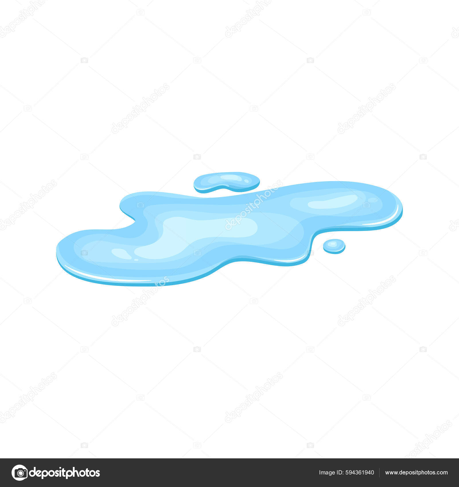 Cartoon Puddle Of Water