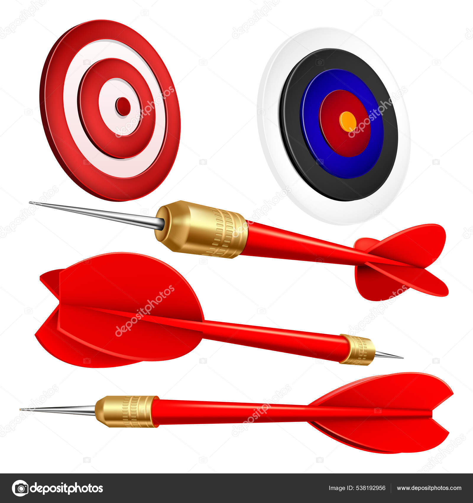 Target arrow goal dart set vector Stock Vector Image by ©pikepicture ...