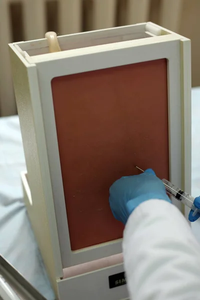 Pleural Puncture Thoracocentesis Urgent Manipulation Stock Photo by ...