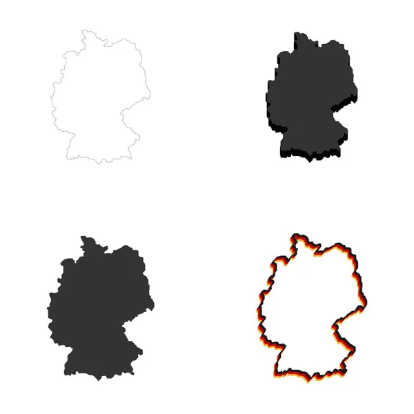 100,000 Country map set outline Vector Images | Depositphotos