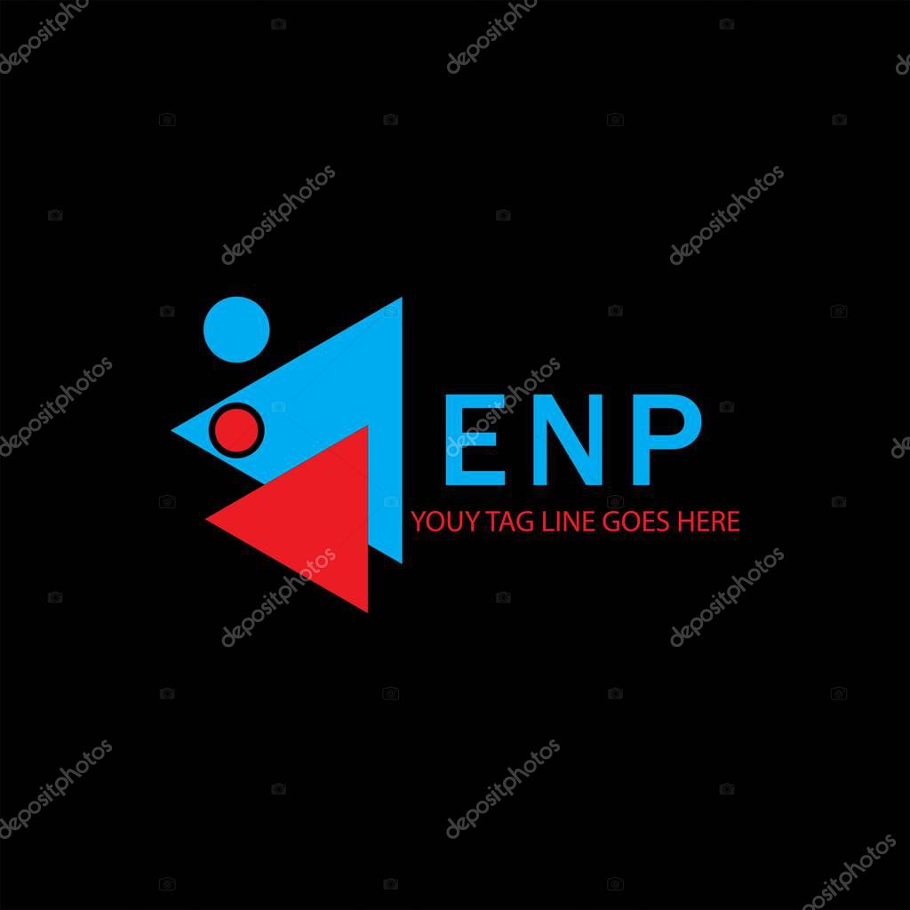 Diseño creativo del logotipo de la carta ENP con gráfico vectorial 2024