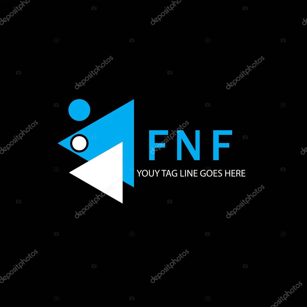 FNF letra logo diseño creativo con gráfico vectorial 2024