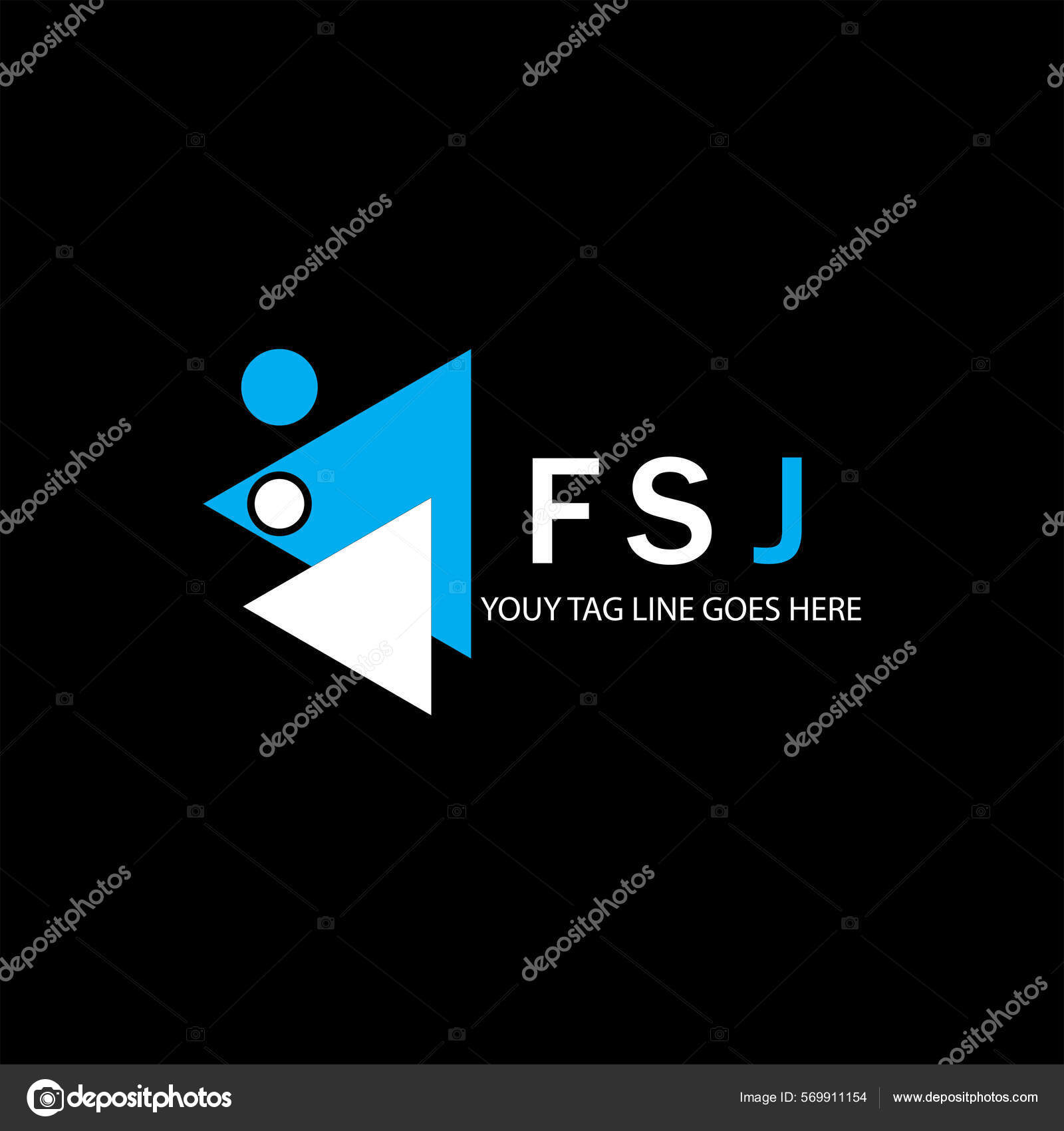 Fsj Letter Logo Creative Design Vector Graphic Stock Vector Image by ...