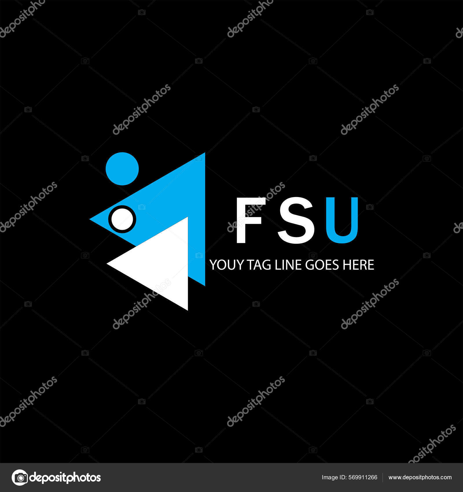Fsu Letter Logo Creative Design Vector Graphic Stock Vector Image by ©afaminul017@gmail.com ...