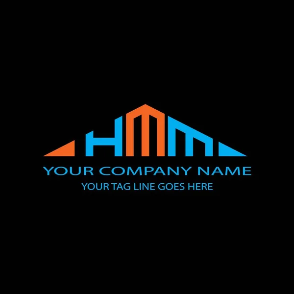 Diseño creativo del logotipo de la letra HMM con gráfico vectorial 2024