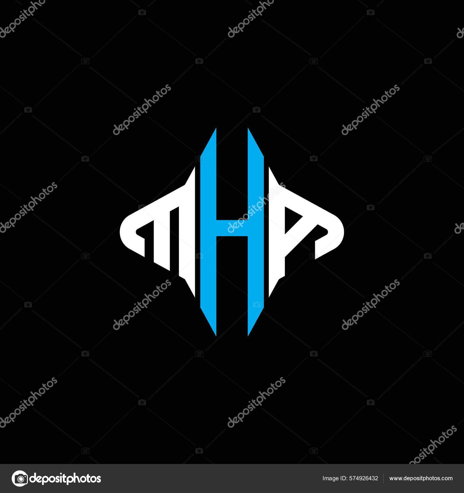 Mha Letter Logo Creative Design Vector Graphic Stock Vector Image by ...