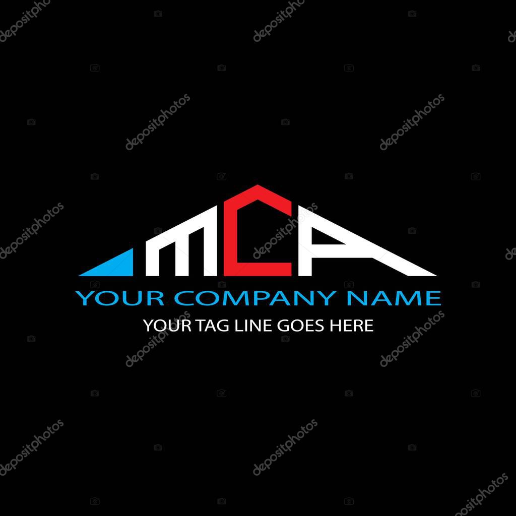 MCA letra logo diseño creativo con gráfico vectorial 2024