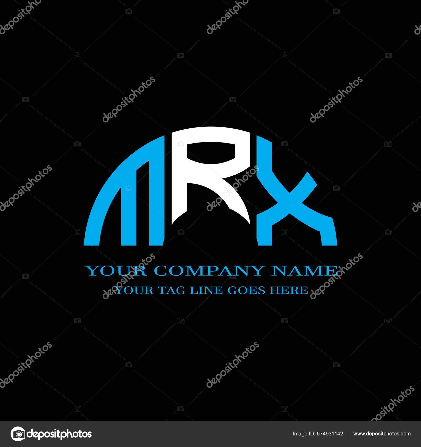 Mrx Letter Logo Creative Design Vector Graphic Stock Vector Image by ...