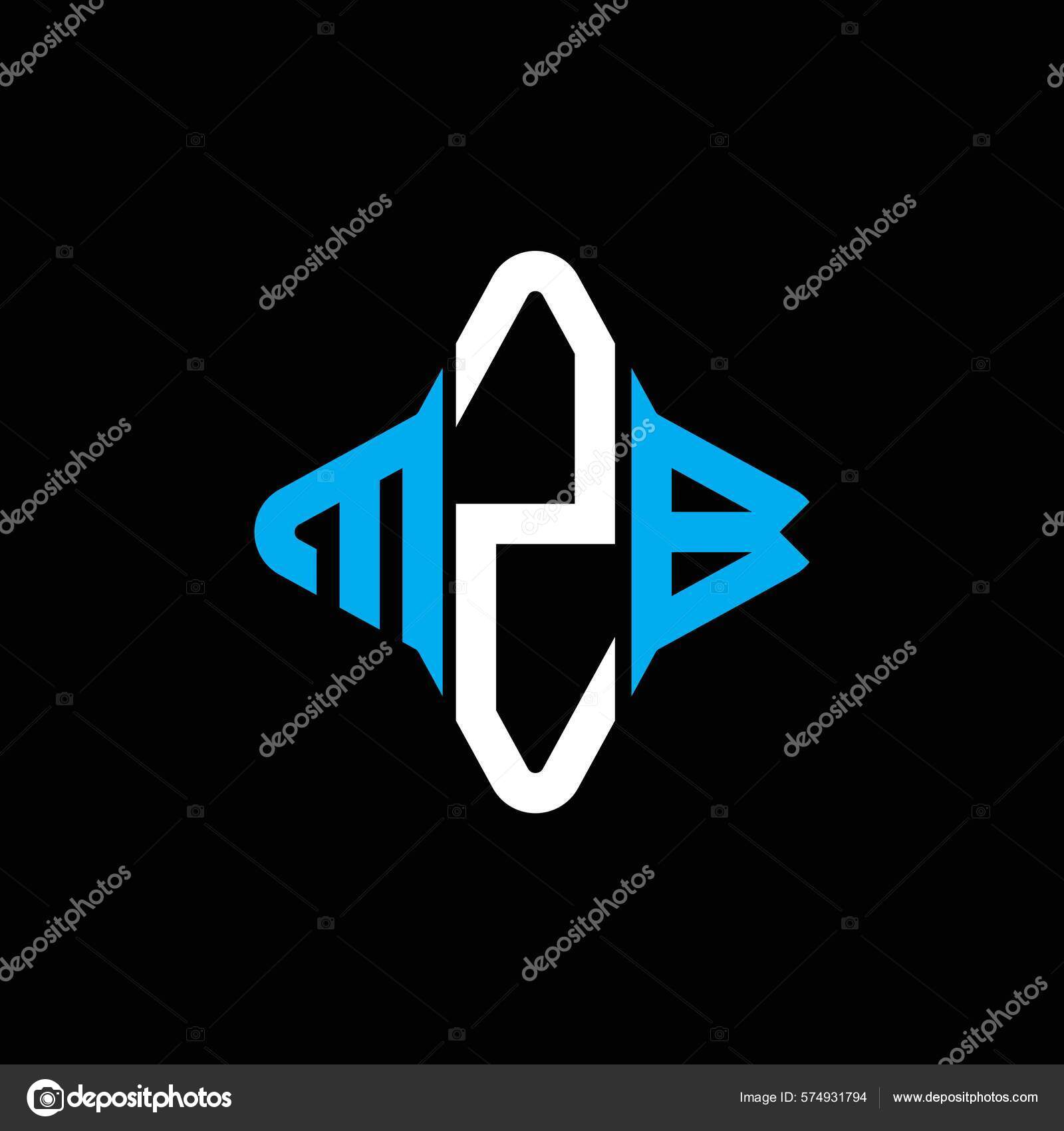 Mzb Letter Logo Creative Design Vector Graphic Stock Vector Image by ...