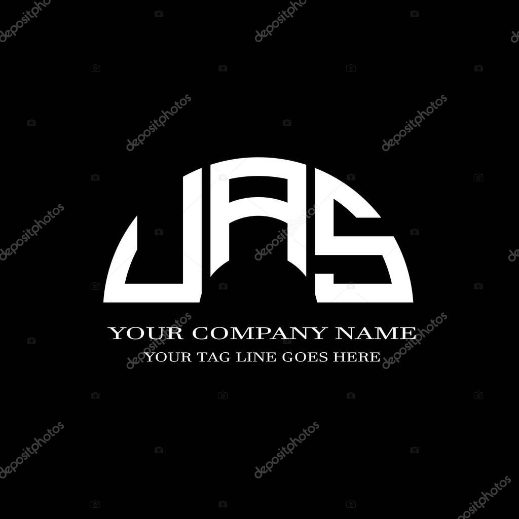 Diseño creativo del logotipo de la letra UAS con gráfico vectorial 2022
