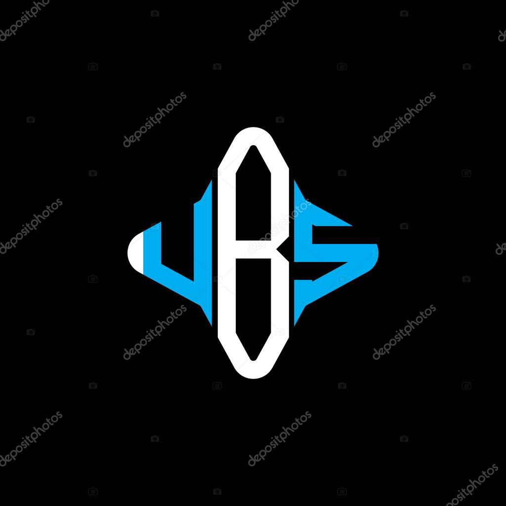 Diseño creativo del logotipo de la letra de UBS con gráfico vectorial 2024
