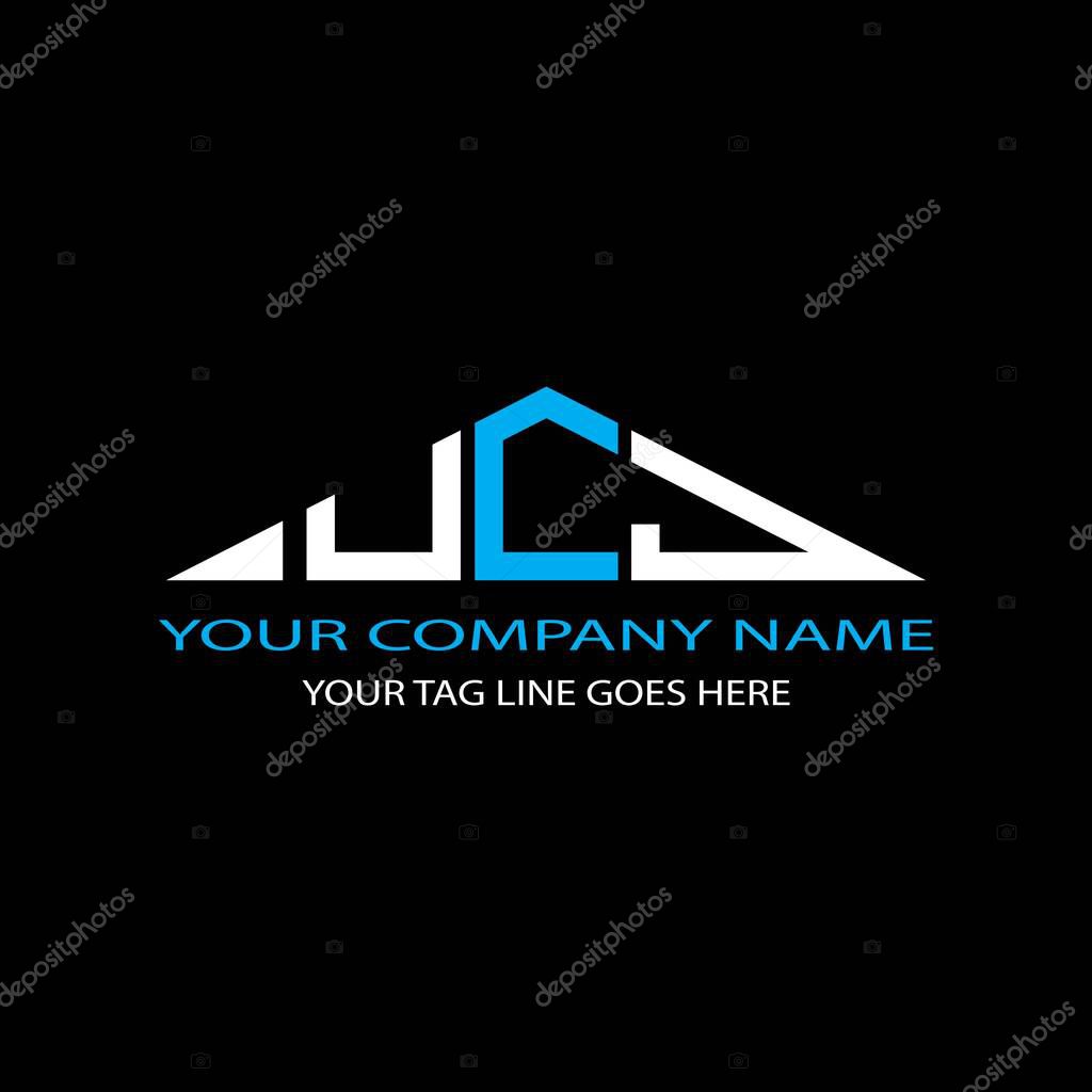 Diseño creativo del logotipo de la letra UCJ con gráfico vectorial 2023