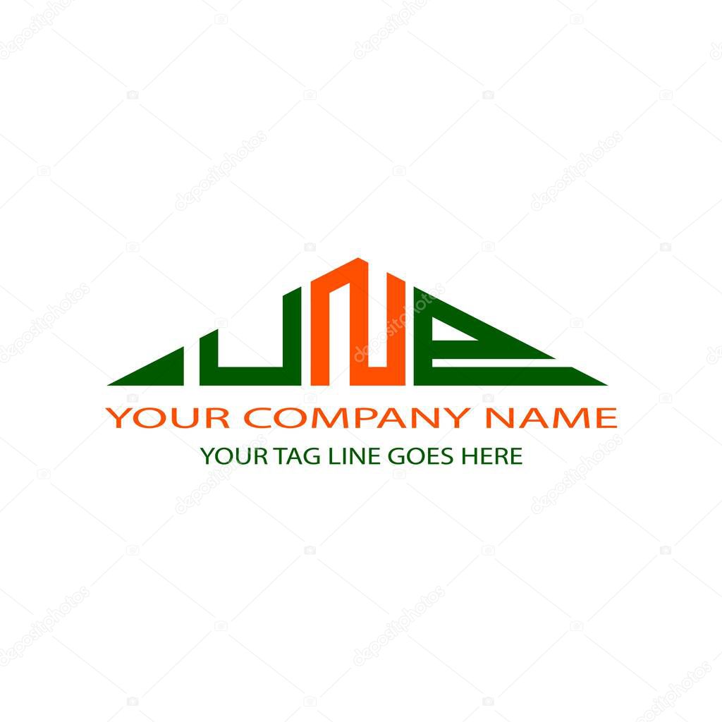 Diseño creativo del logotipo de la letra UNP con gráfico vectorial 2022