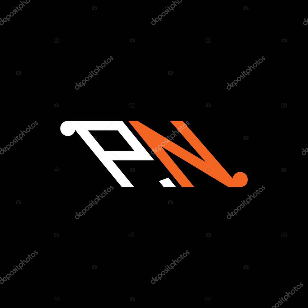 Diseño creativo del logotipo de la letra PN con gráfico vectorial 2023