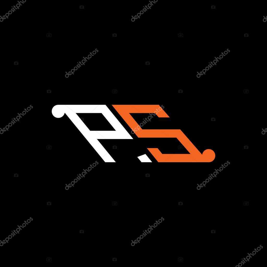 PS letter logo creative design with vector graphic 2024