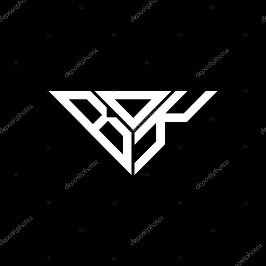 Dise o creativo del logotipo de la letra BDK con gr fico vectorial, logotipo simple y moderno ...