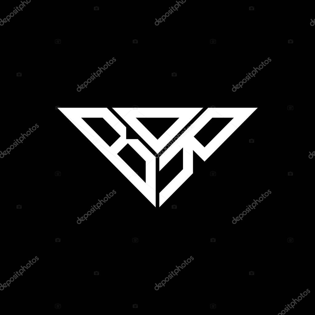 Diseño creativo del logotipo de la letra de BDR con gráfico vectorial ...