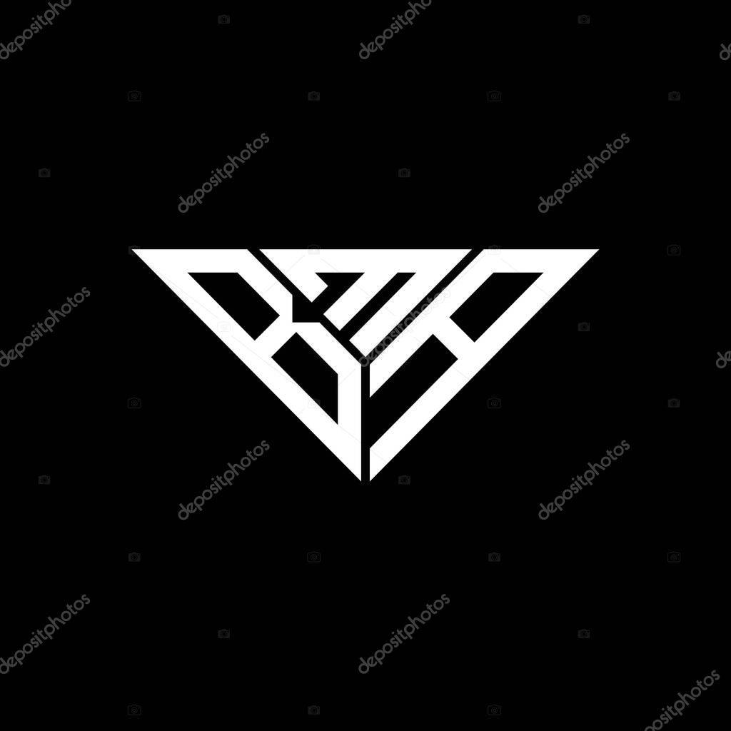 Diseño creativo del logotipo de la letra de BMA con gráfico vectorial ...