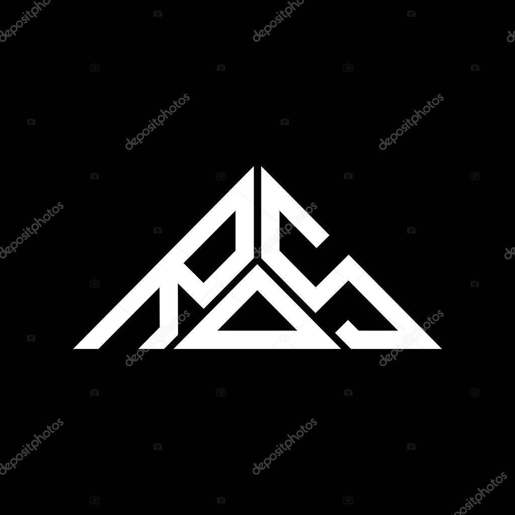 Diseño creativo del logotipo de la letra RDS con gráfico vectorial ...