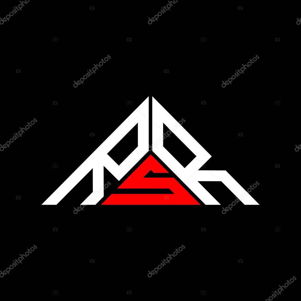 Diseño creativo del logotipo de la letra RSR con gráfico vectorial ...