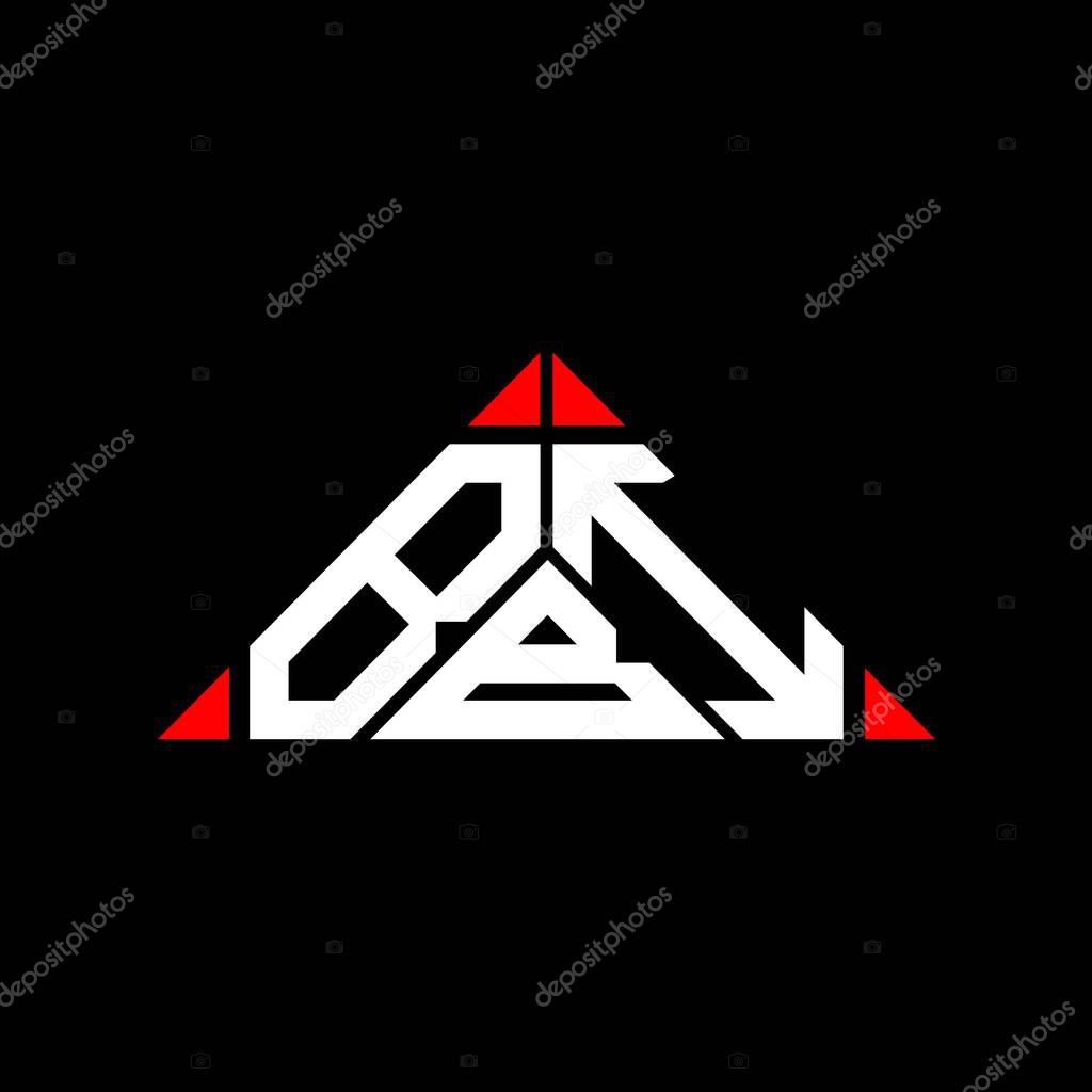Diseño creativo del logotipo de la letra de BBI con gráfico vectorial ...